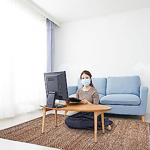 Lush Ambience Lara Premium Jute Area Rug, Jute Rug for Living Room, Bedroom, Farmhouse, Natural Jute Rug 4X6 Ft Braided Rug