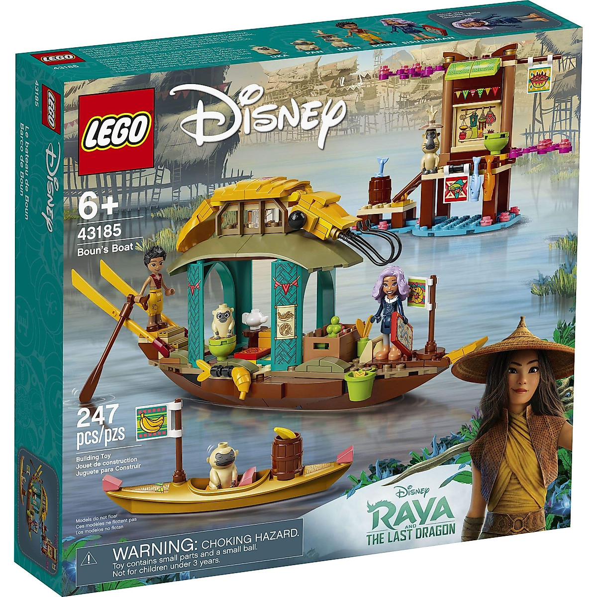 LEGO Disney Boun’s Boat 43185 Building Kit; an Imaginative Toy Building Kit; Best for Kids Who Like Exploring The World and Adventuring with Strong Disney Characters, New 2021 (247 Pieces)