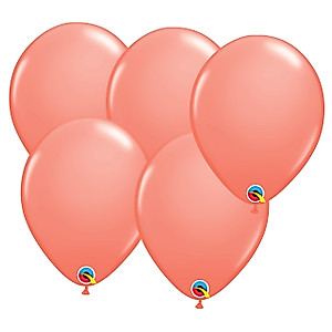 Qualatex 13182 Coral 11"/ 11-inch Round Latex Party Balloons (Pack of 25)