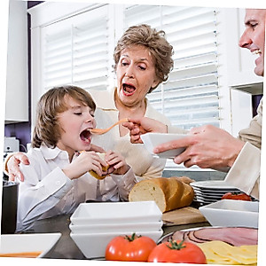 SWOOMEY vintage spoons Wooden Ladle wooden cooking spoons handled soup ladle wooden spoon Salad Spoon kitchen ladle wooden utensils for eating rice spoon wooden shovel old fashioned Bamboo
