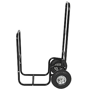 Firewood Cart Log Carrier Fireplace Wood Mover Hauler Rack Caddy Rolling Dolly