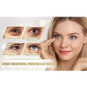 d'Nali 24 k Gold Eye Mask Patch, 2 Count (Pack of 20)