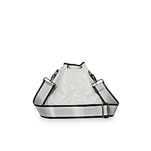 Haute Shore - Lindsey Blanc Puffer Bucket Bag, White Quilted