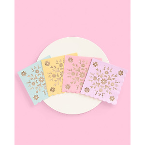 xo, Fetti Pastel China Napkins - 24 pack, 5" | Birthday Party Decorations, Bachelorette Garden Party, Easter Party, Cool Cake Plates, Tea Partea