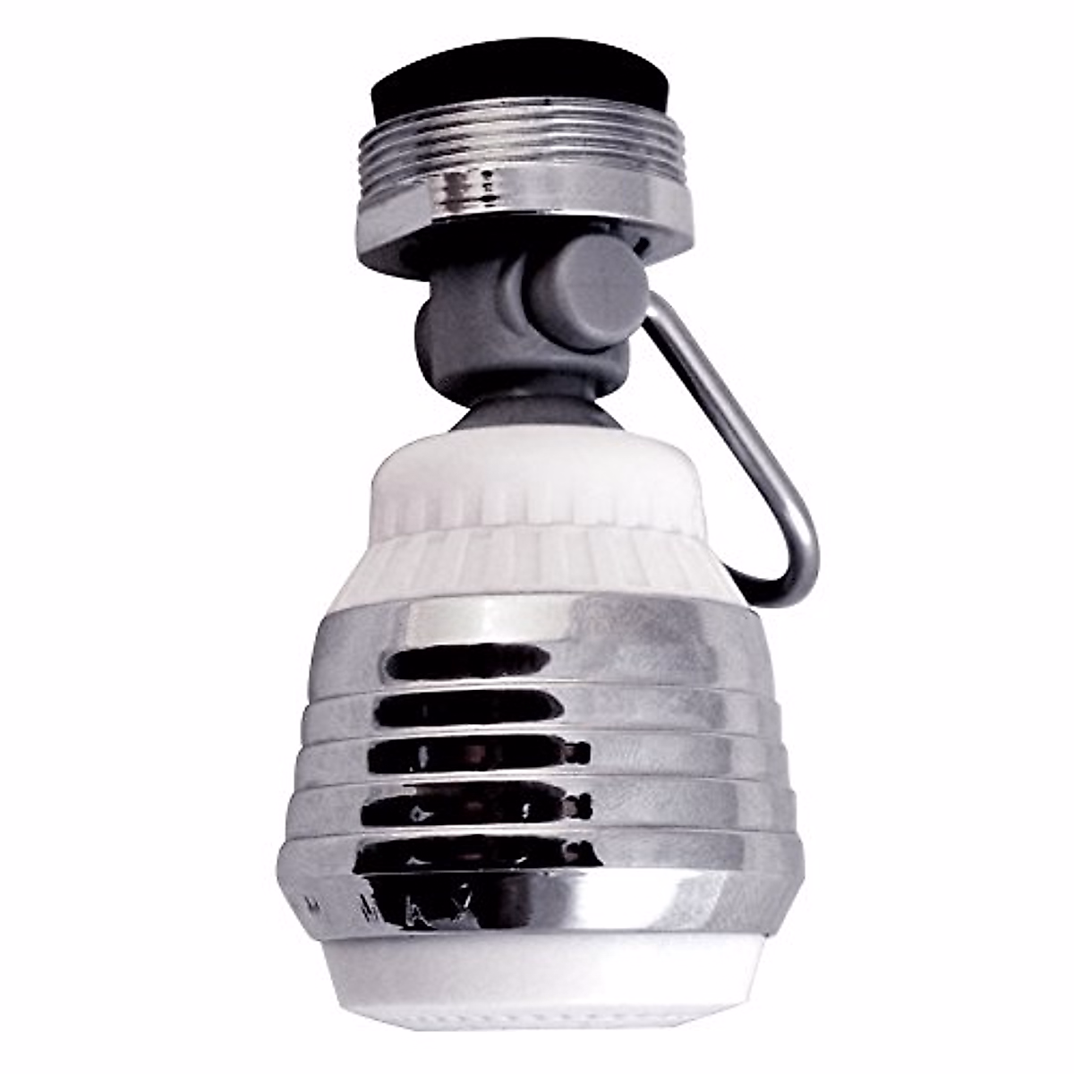 PF WaterWorks TouchFLOW Water Sense Listed Kitchen Aerator with Pause (Trickle) - Swivel Dual Spray Dual Thread (15/16-27, 55/64-27) - 1.5 GPM; PF0547