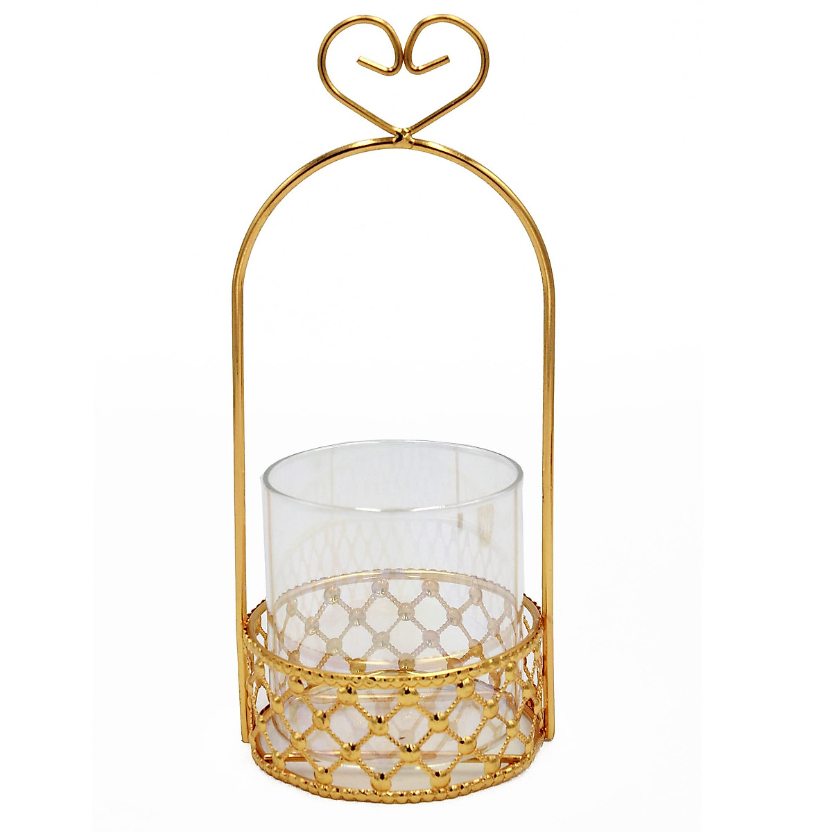 Suugly ZHSMYUP Coffee Spoon Dessert Fork Holder Utensil Crocks Flatware Organizer Tabletop Centerpiece Peach Heart Flower Pot Basket Home Decor for Coffee Bar Dining Room Kitchen (Clear Glass)