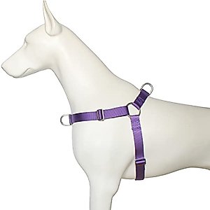 Hiado Dog Harness with Front Clip and Back Clip No Pull Adjustable for Small Medium Large Dogs Purple L