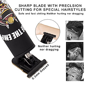 colorski Hair Clippers and Trimmer Kit for Men - Barber Clipper Hair Cutting Kit,Beard T Outliner Trimmers Haircut Grooming Kit with 10 Pcs Guide Combs(Black)…