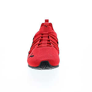 Puma Men's Axelion Interest Stripe Running Shoe High Risk Red/Puma Black 9.5