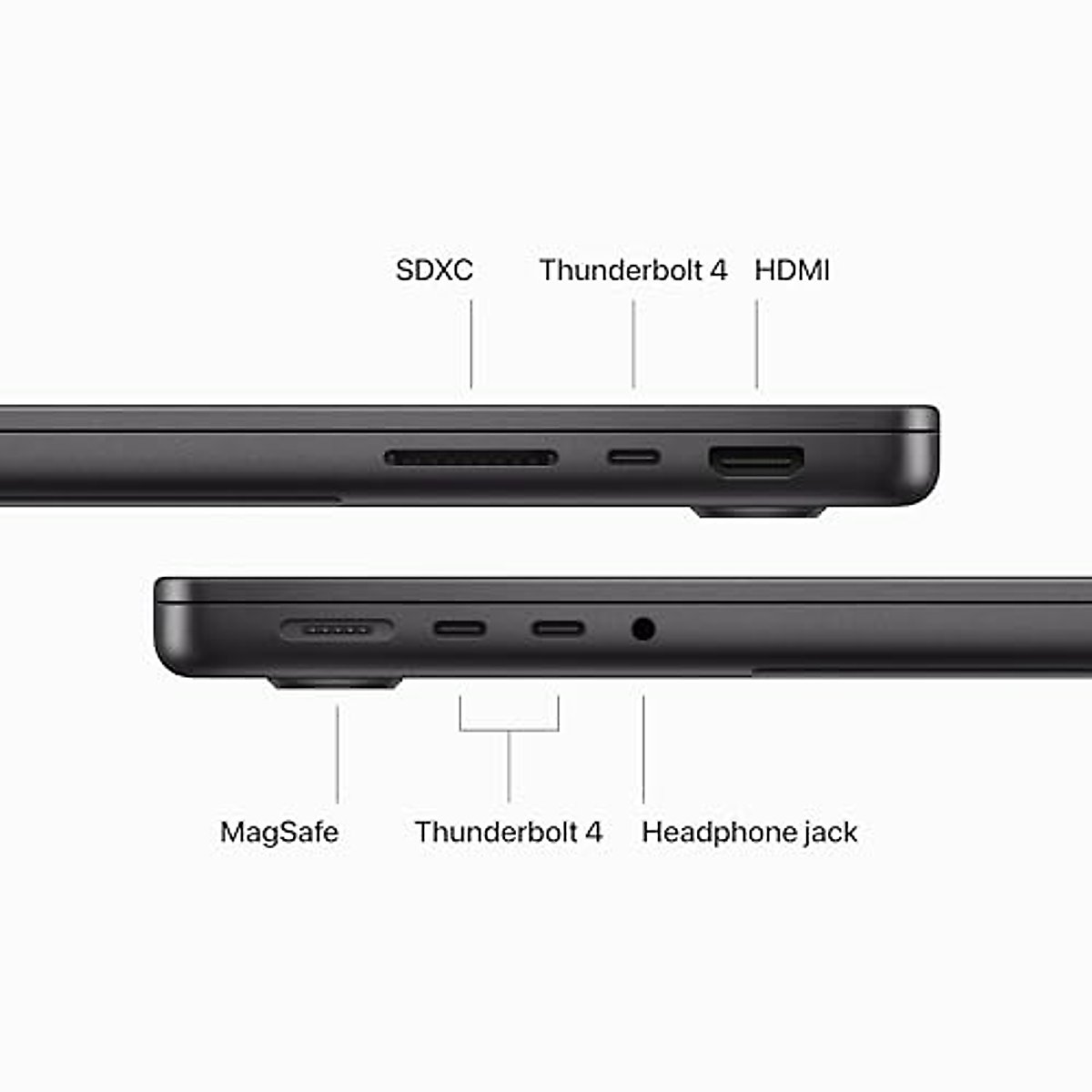 Apple 2023 MacBook Pro Laptop M3 Pro chip with 11‑core CPU, 14‑core GPU: 14.2-inch Liquid Retina XDR Display, 18GB Unified Memory, 512GB SSD Storage. Works with iPhone/iPad; Space Black