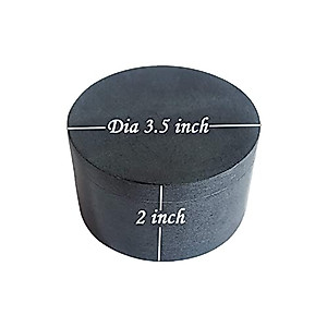 Kaizen Casa Unique Salt and Pepper Box Elegant Natural Stone Salt Box with Lid for Salt, Spice and Herbs Storage ( 3.5" x 2")