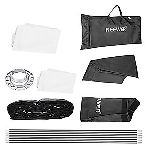 Neewer 32x32inches/80x80centimeters Octagon Flash Softbox with Grid and Bowens Mount Speedring Compatible with Nikon Canon Sony Pentax Olympus Panasonic Lumix Neewer Flash