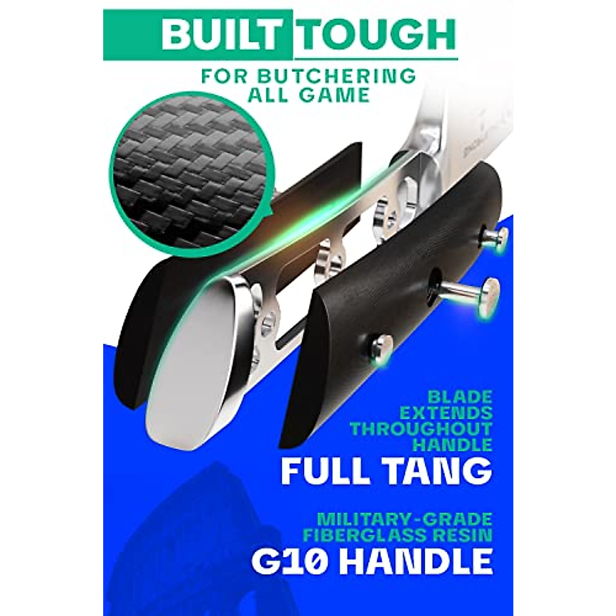 Dalstrong Bull Nose Butcher Knife - 14 inch - Gladiator Series Elite - High Carbon Premium German Steel - Black G10 Handle - Meat BBQ Knife - Sheath Included - NSF Certified