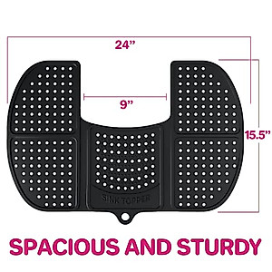 Sink Topper, Bathroom Sink Cover for Counter Space. Makeup Organizer Mat and Must Have Bathroom Gadget. Large, Black.