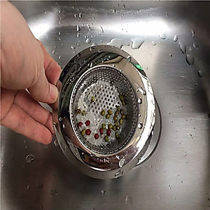 Drain Hair Catcher,Drain Stoper,Shower Drain Cover for Bathtub, Kitchen Sink Strainer, Stainless Steel Bathroom Sink, Drain Stopper with (2 PCS,4.5 in)