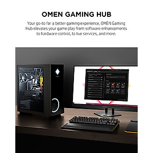 Omen 30L Gaming PC, NVIDIA GeForce RTX 3070, AMD Ryzen 7 5800X, HyperX 32 GB RAM, 1 TB SSD, Windows 10 Pro, Wi-Fi 6 & Bluetooth 5, Liquid Cooling, RGB Lighting (GT13-1170, 2021)