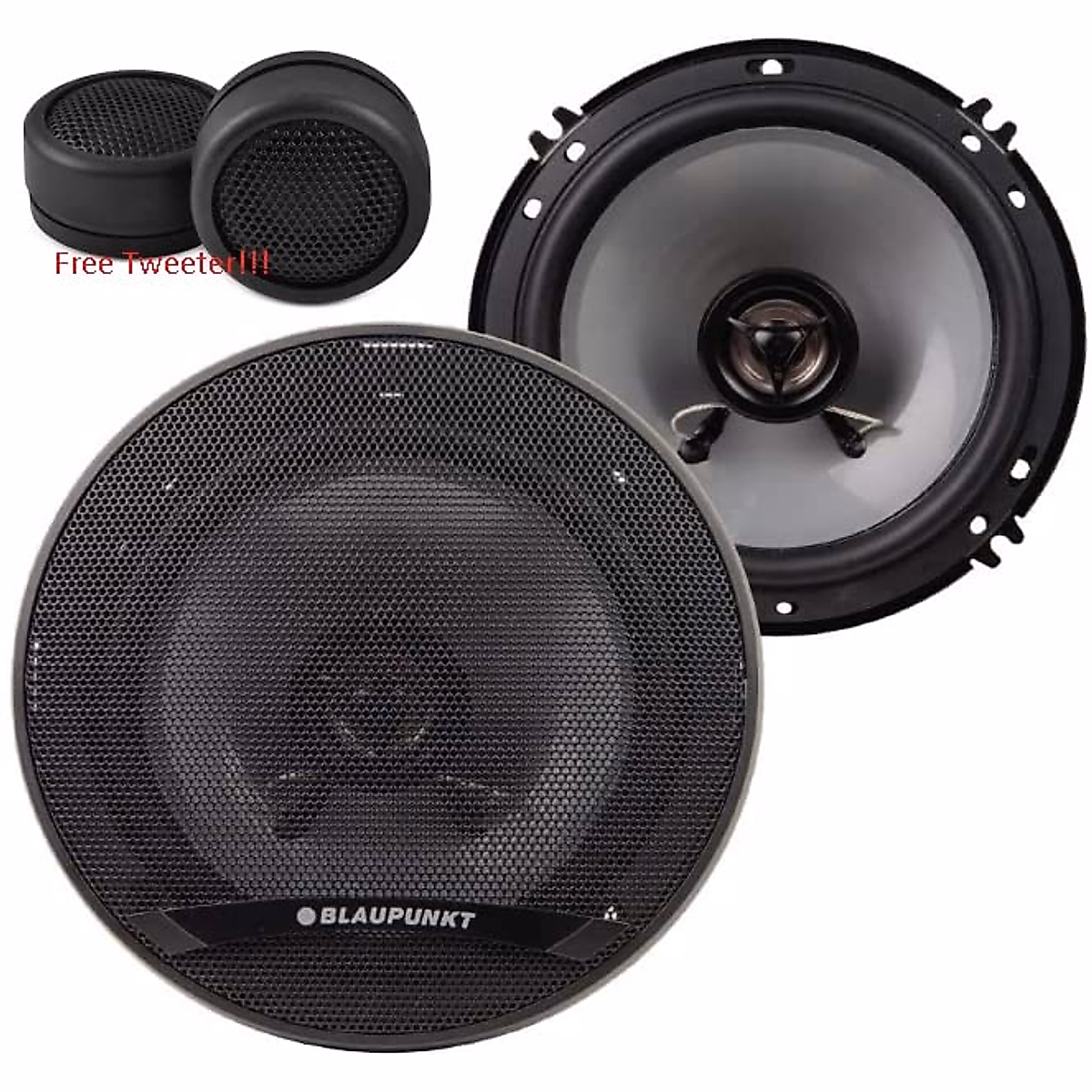 BLAUPUNKT GTX620 6.5" 2-Way Coaxial Car Speakers 300 Watts 4 Ohm