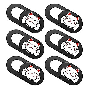 SOLUSTRE Computer Laptop Black Slides Computers Laptops 6pcs Laptop Webcam Computer Camera Cover Webcam Cover Slide Notebook Camera Cover Cover Slide Cute Black Slides Computers Laptops Pc Camera