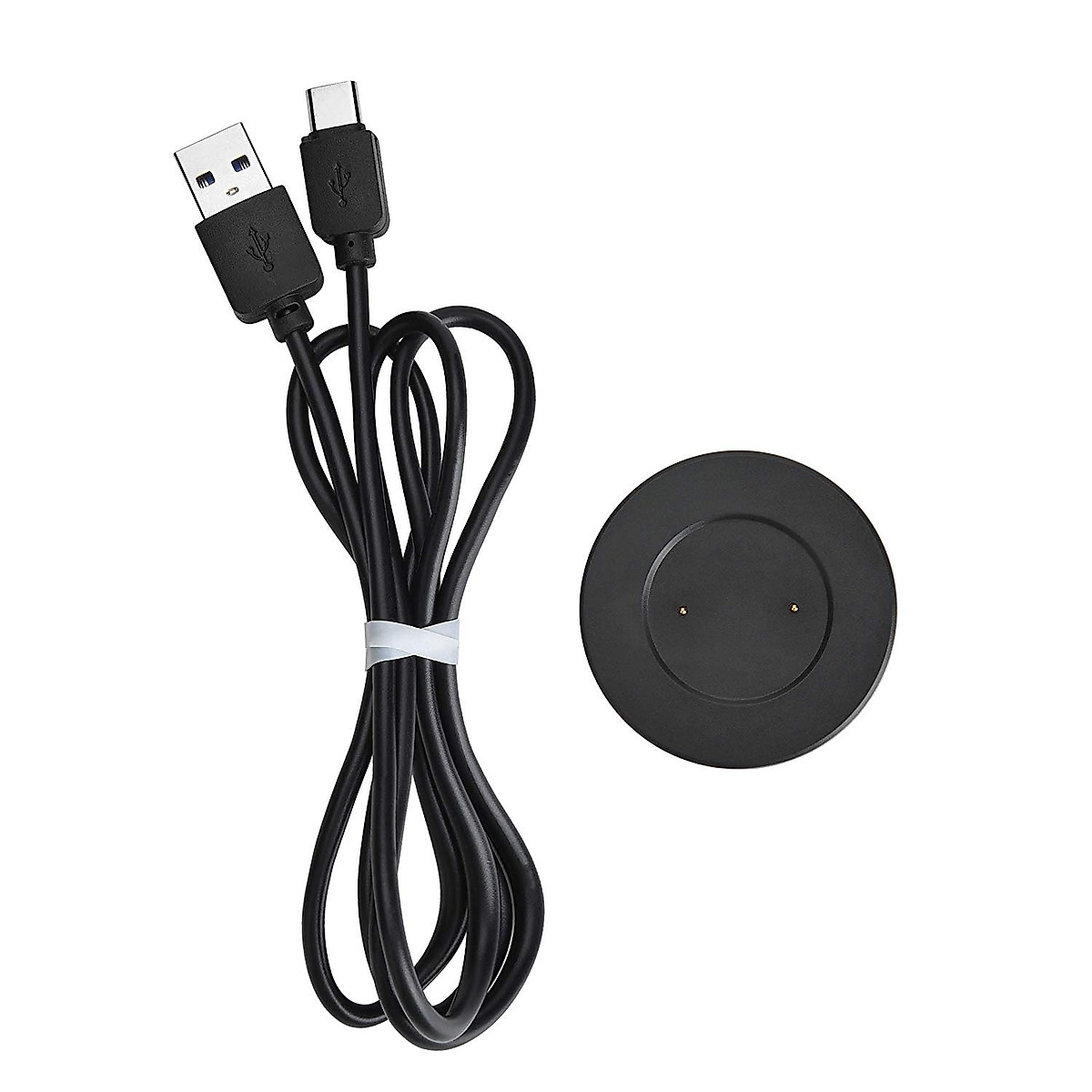 Austuo Charger Compatible with Huawei Watch GT/GT2/GT 2e/GT Classic/GT Sport, Honor Watch Magic/Magic 2/Dream/GS Pro-USB Black Charging Cable