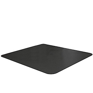 Resilia Office Desk Chair Mat - for Low Pile Carpet (with Grippers) Black, 36 Inches x 48 Inches, Made in The USA