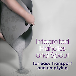 Litter Genie Cat Litter Box | Made with Flexible, Soft Plastic | Features High-Walls and Handles for Privacy and Portability