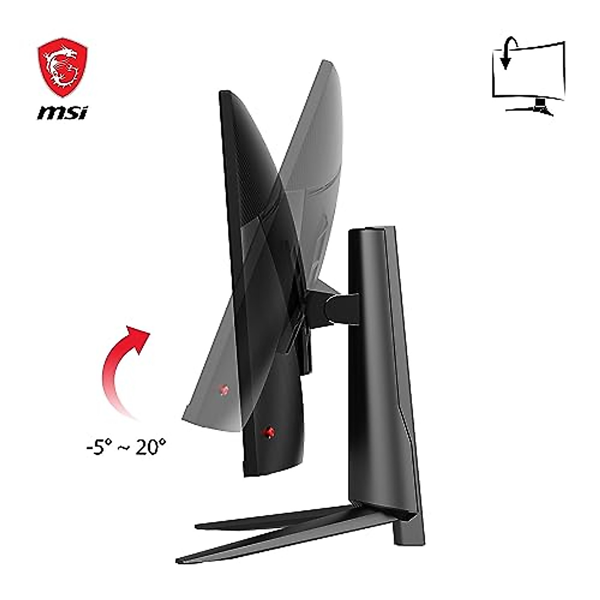 MSI MAG401QR, 40" Gaming Monitor, 3440 x 1440(UWQHD), IPS, 155Hz, FreeSync Premium, HDR400, HDMI, Displayport, USB C, Tilt,Black