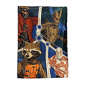 Guardians of the Galaxy Plush Blanket ~ Twin Full Throw 62" X 90"