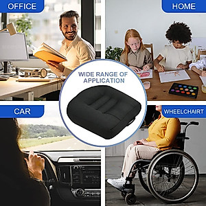 ZODIFEVI Car Booster Seat Cushion Driver Posture Cushion Heightening Height Boost Mat Portable Car Seat Pad Ideal for Office, Home (Blue)