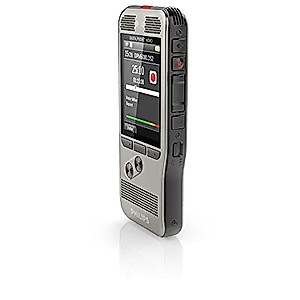 Pocket Memo 6000 Digital Recorder, Push Button, 2GB, Silver