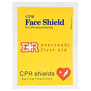 Ever Ready First Aid CPR Face Shield fits Adults, Children and Infants - 30 Pack