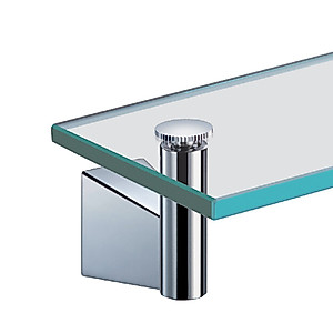 Gatco 4716 Bleu Glass Shelf, Chrome