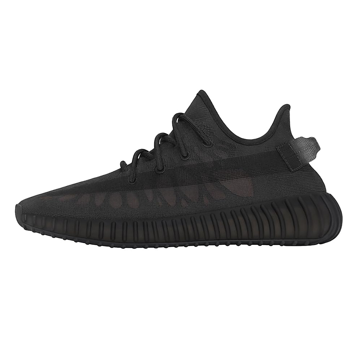 adidas Mens Yeezy Boost 350 V2 Lace Up Sneakers Shoes Casual - Black - Size 7.5 M