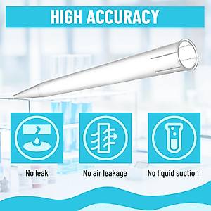 eLabPal 10ml Pipette Tips 100 Pcs, Lab Universal Pipettor Tips, MicroPipette Transparent Liquid Handling Tips, Autoclavable for Lab School Home
