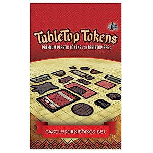 Geek Tank Games Tabletop Tokens: Castle Furnishings Set