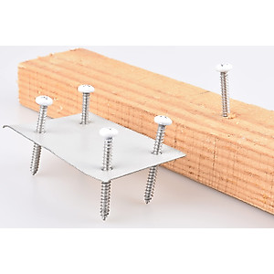 60 pcs # 8 X 1 1/2" White Screws White pan Head Machine Screws White rv Screws Twinfast Thread Cargo RV Zinc Plated Corrosion Resistance #2 Phillips Bit with Screw Bit