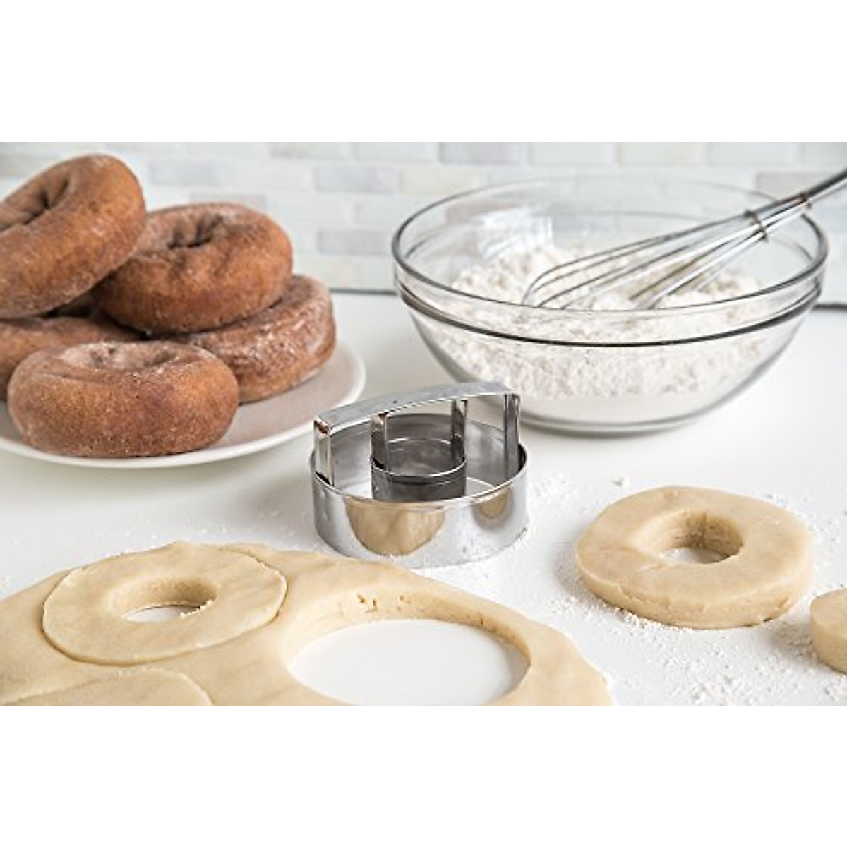 Fox Run Donut Cutter, Tin-Plated Steel, 3-Inch