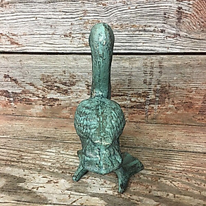 Vintage Cast Iron Pelican Lawn Gard Yard Art Bird Beach Nautical Coastal Decor