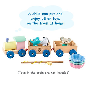 SSol & Sam Wooden Fishing Games - 2 in 1 Magnetic Fishing Toy and Toy Train - Fishing Toy & Train Toy for Toddlers and Kids Aged 3 & Up