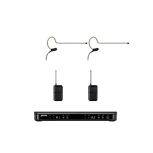 Shure BLX188/MX153 Omnidirectional Earset Wireless Microphone System, Black, H9 512-542 MHz