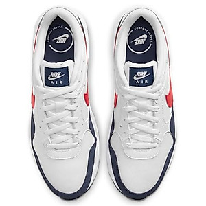 Nike Men's Low-Top Sneakers, White University Red Obsidian, 10.5