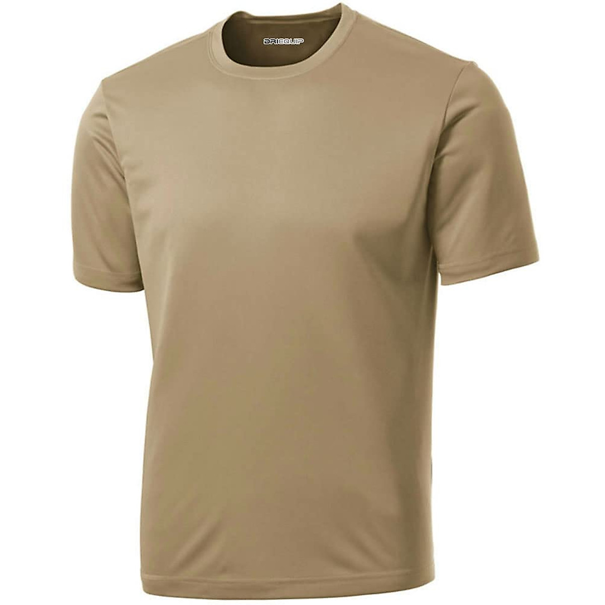 Joe's USA Mens Athletic Dry-Fit Performance Short Sleeve T-Shirt-M-Sand