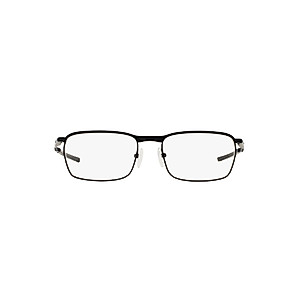 Oakley Men's OX3186 Rectangular Prescription Eyewear Frames, Satin Black, 52mm