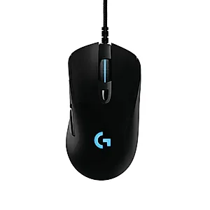 Logitech G403 Prodigy RGB Gaming Mouse – 16.8 Million Color Backlighting, 6 Programmable Buttons, Onboard Memory, Up to 12,000 DPI (Renewed)