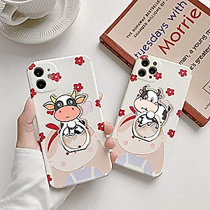 Phone Ring Holder Stand,Cow Phone Ring Stand Holder 360 Rotation Finger Ring Grip Stand for Cellphones,Smartphones and Tablets(2 Pack Cow Phone Ring Stand)