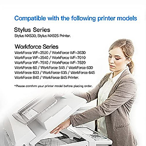 LxTek Remanufactured Ink Cartridge Replacement for 127 127XL T127 to use with Workforce 545 645 845 WF-3520 WF-3540 WF-7010 WF-7510 WF-7520 NX530 NX625 Printer (5-Pack)