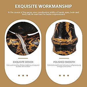 Kisangel Wooden Kendama Ball Toy Kendama Cup Toy Wooden Catch Game Japanese Traditional Wooden Toy Hand- Eye Coordination Toy ( Black )