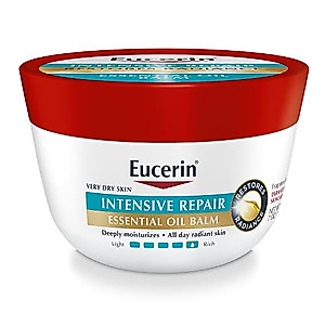 Eucerin Intensive Repair Essential Oil Balm, Body Balm for Very Dry Skin with Skin Essential Oils Shea Butter and Sunflower Oil, 7 Oz