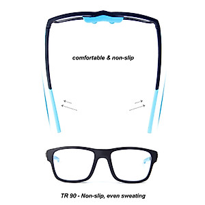 Mcolics Basketball Sports Soccer Goggles Antifog Safety Protective Glasses Eyewear for Adults Youth (Grey)