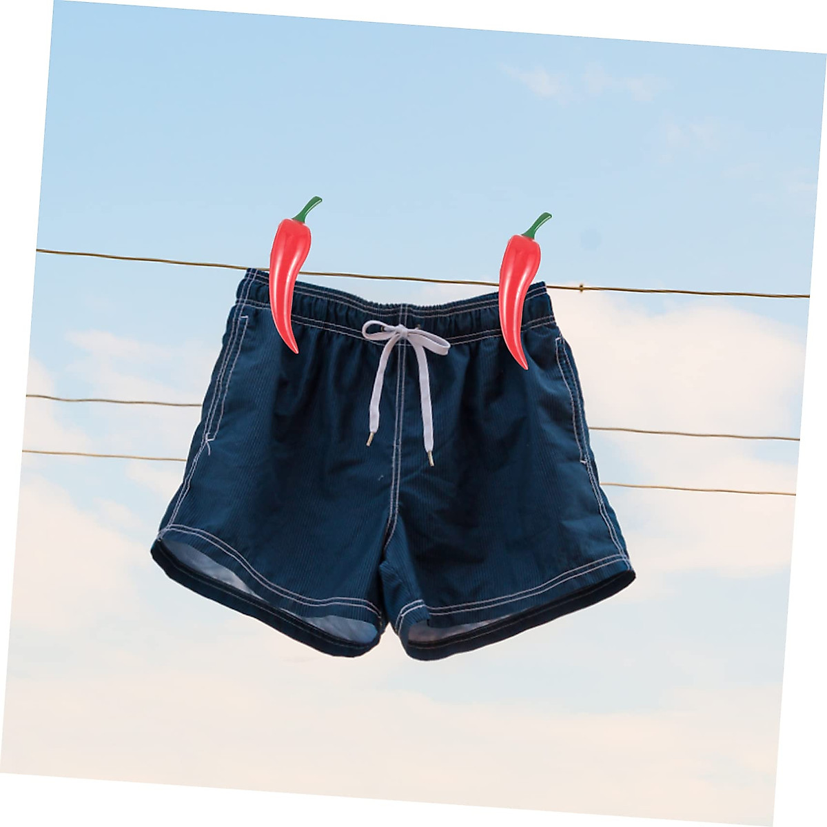 Beatifufu 4Pcs Portable Pepper Shaped Beach Towel Clips Chair Holders for Beach Towels Holiday Pool Accessories Multipurpose Towel Holders for Secure Towel Placement