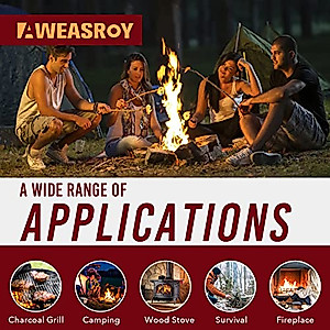 Fire Starter Squares 192 - Fire Starters for Fireplace,Chimney,BBQ Grill,Camping Fire,Wood Stove - Water Resistant and Safe Odourless - Camping Accessories